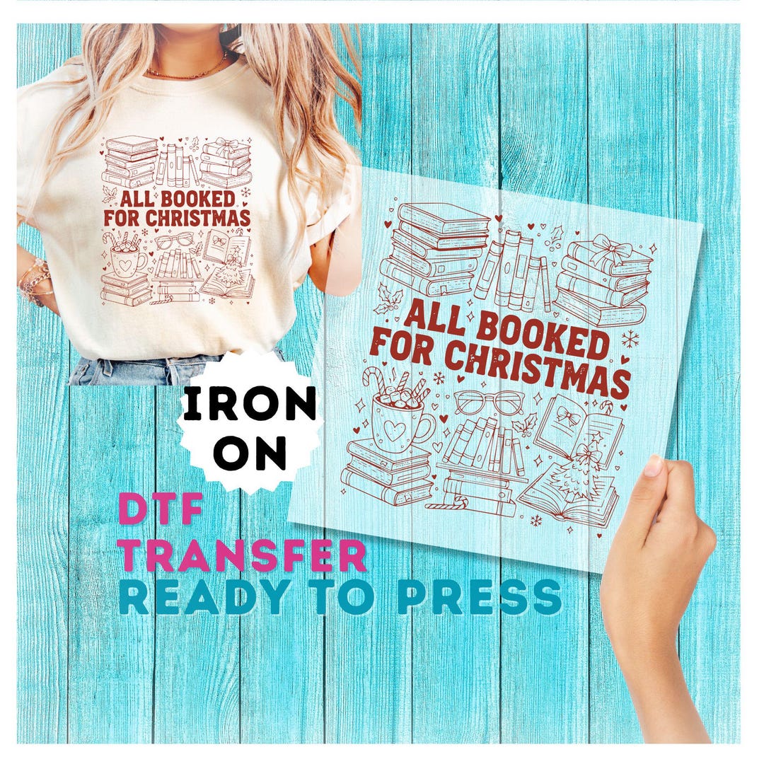 DTF Transfer - Iron on - Ready to Press - Funny All Booked for ...