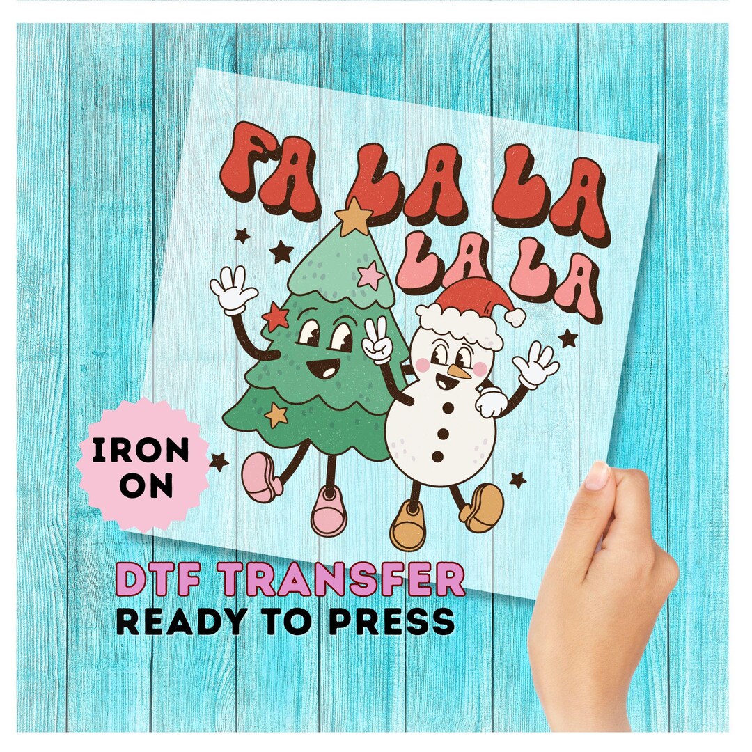 DTF Transfer - Iron on Press Ready - Funny Christmas DTF Transfer ...