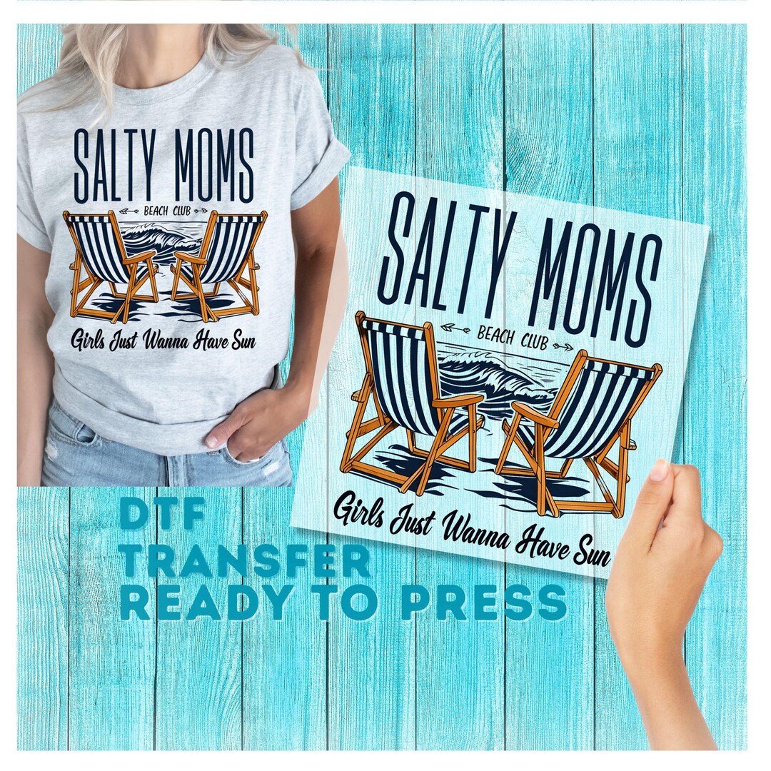 DTF Transfer - Iron on - Ready to Press - Mom Beach Trip Vacation DTF ...