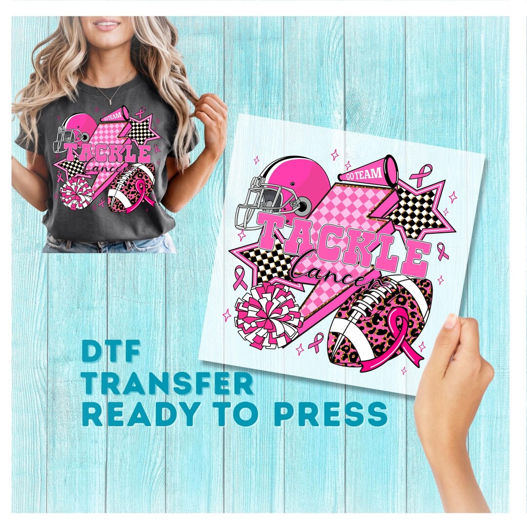 DTF Transfer - Iron on - Ready to Press - October Breast Cancer ...