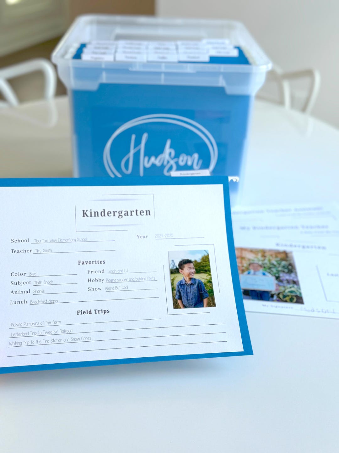 Printable School Memory Pages, Preschool to 12th Grade, Digital School ...