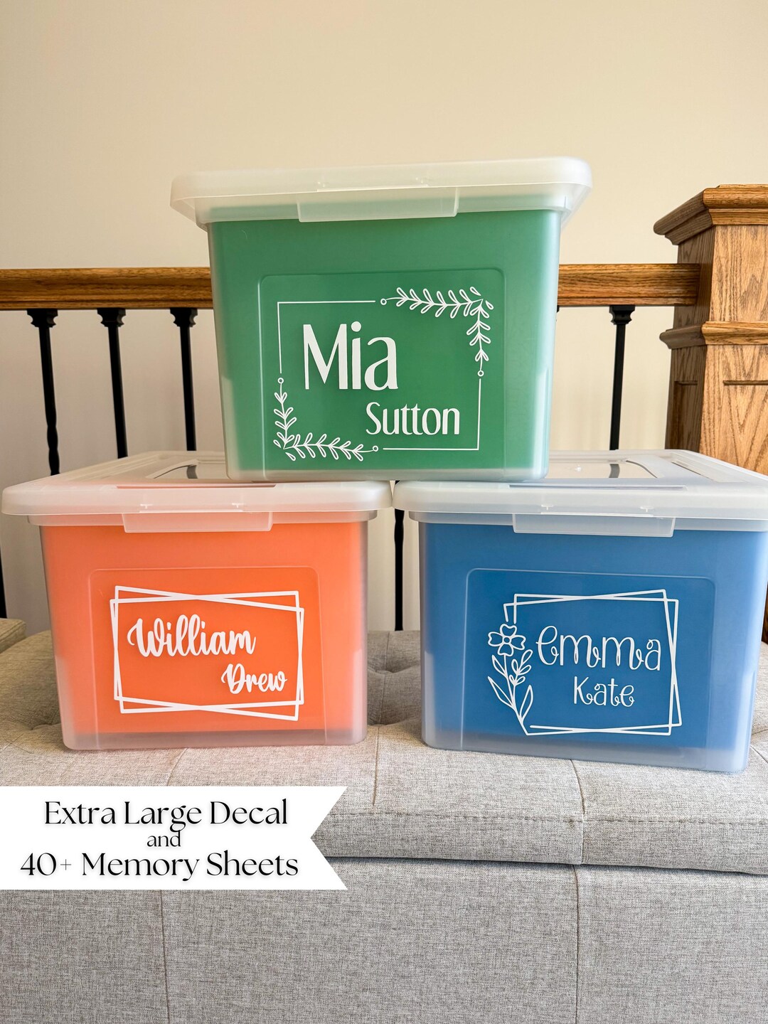 Kids Memory File Box, Keepsake Box, Memory Tote, Childhood Memories ...