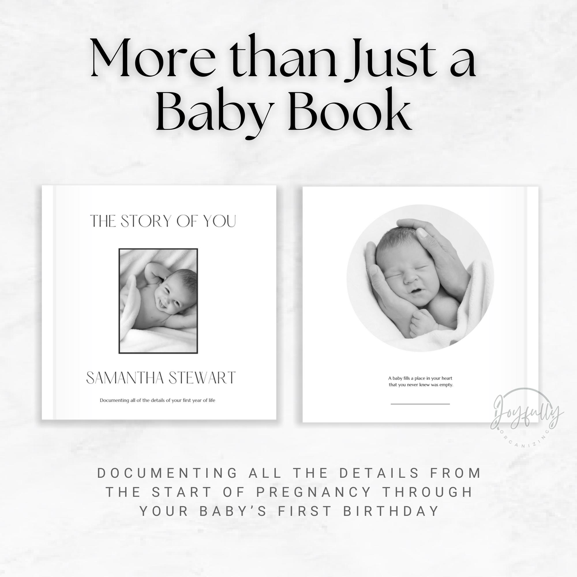Baby Book Digital Template, Canva Photo Book Template, Pregnancy Book ...