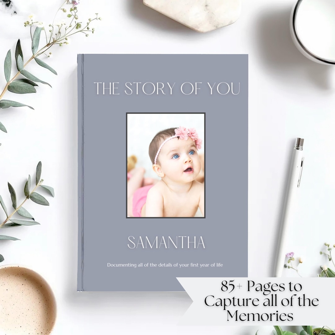 Newborn Journal, Digital Baby Book Template, Pregnancy Scrapbook, New ...
