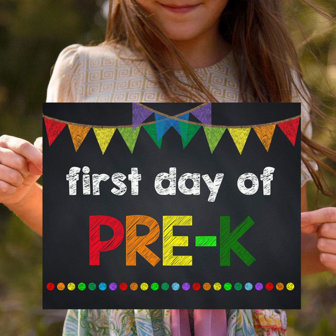 First Day Of Pre-K Back To School Signs Printable Photo | Etsy