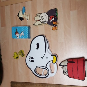 Vintage Snoopy 50s Retro Set - Boho Peanuts Kitsch Usa Scissors Cards ...