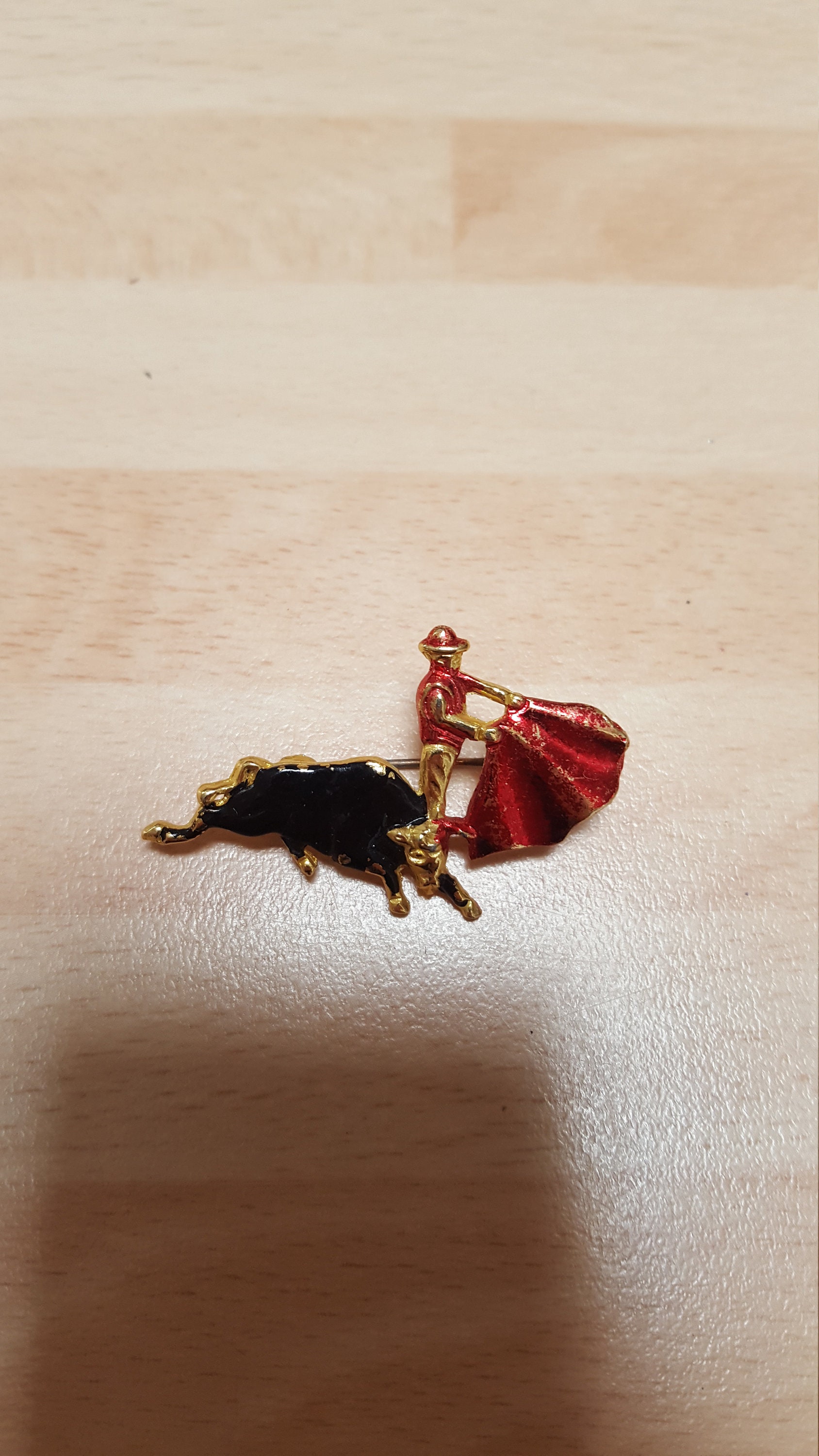 Vintage Spanish Bull Souvenir Brooch Kitsch Chic Boho Piece - Etsy
