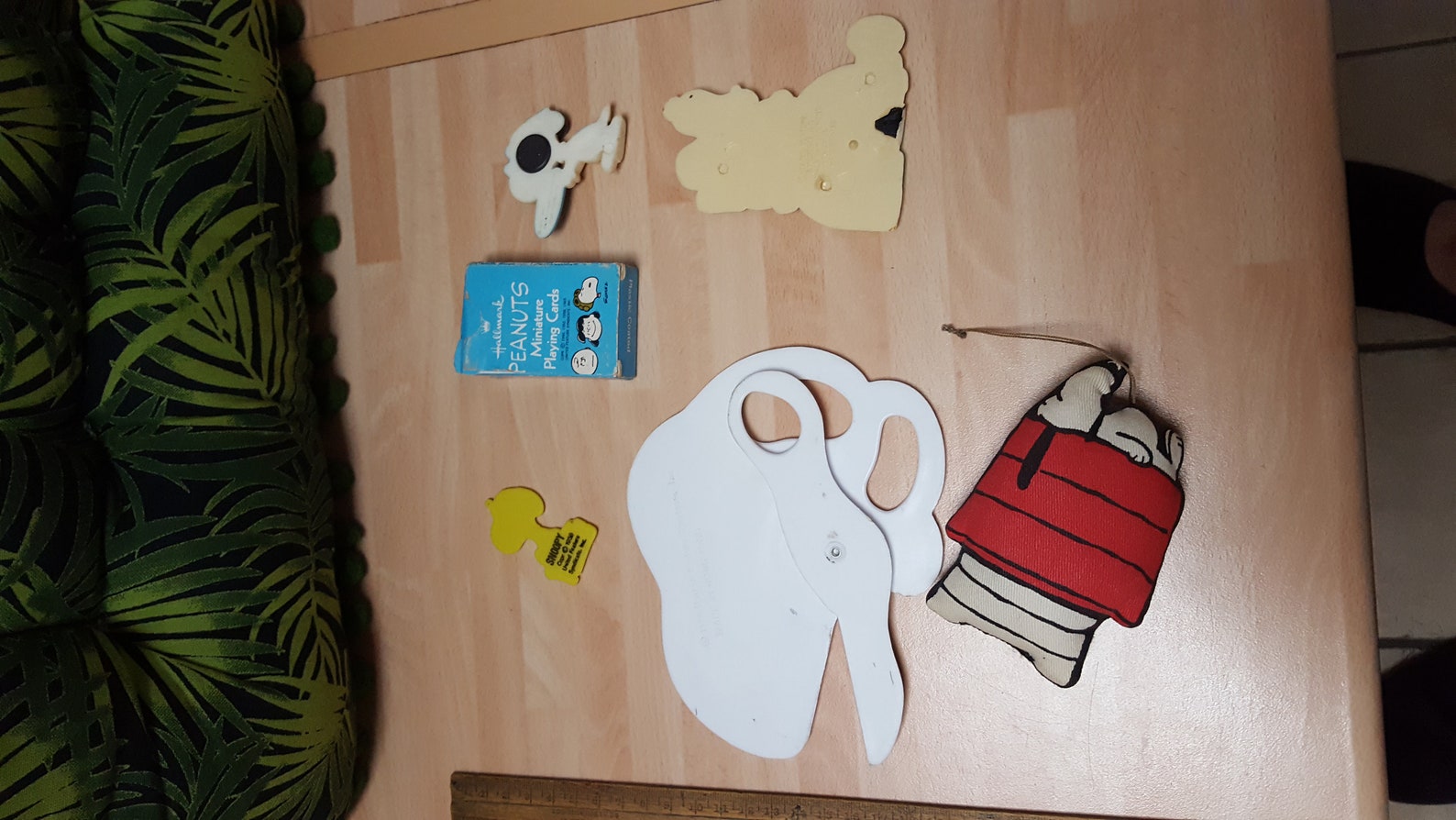 Vintage Snoopy 50s Retro Set - Boho Peanuts Kitsch Usa Scissors Cards ...
