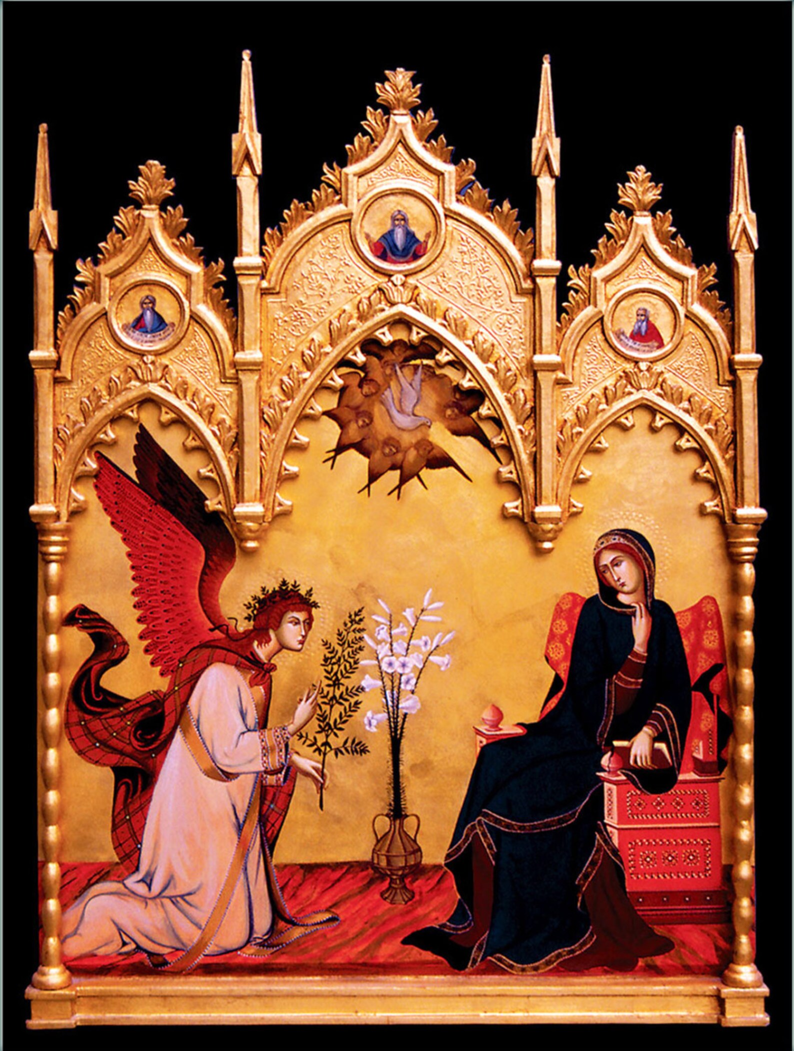 Annunciation Catholic Home Altar Hand Painted Italian Renaissance ...