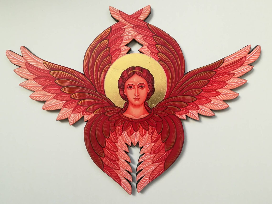 Seraph Angel Hand Painted Icon Orthodox Icon Rare Icons - Etsy