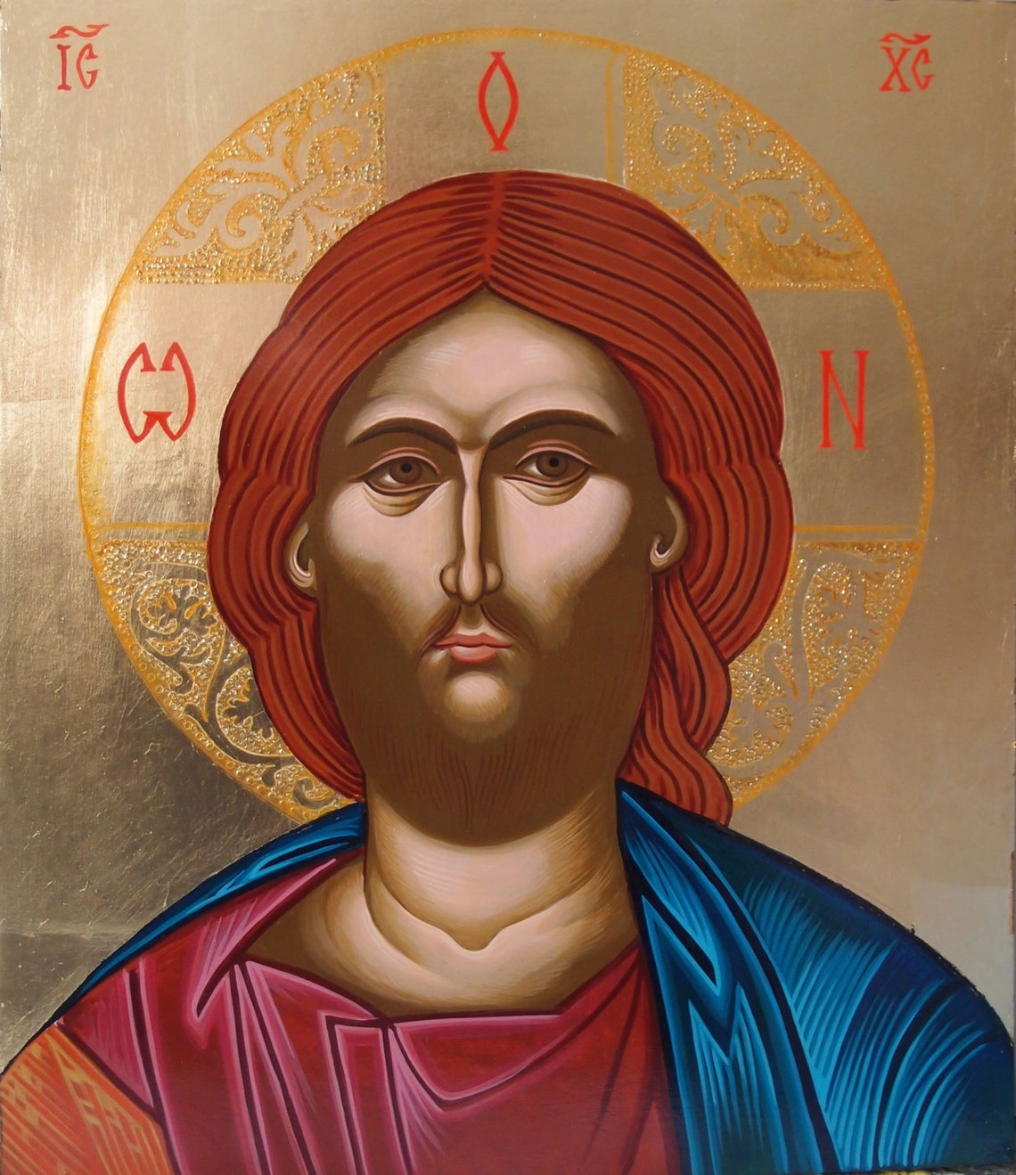 Jesus Christ icon of Jesus Hand Painted Icon Russian Icon - Etsy