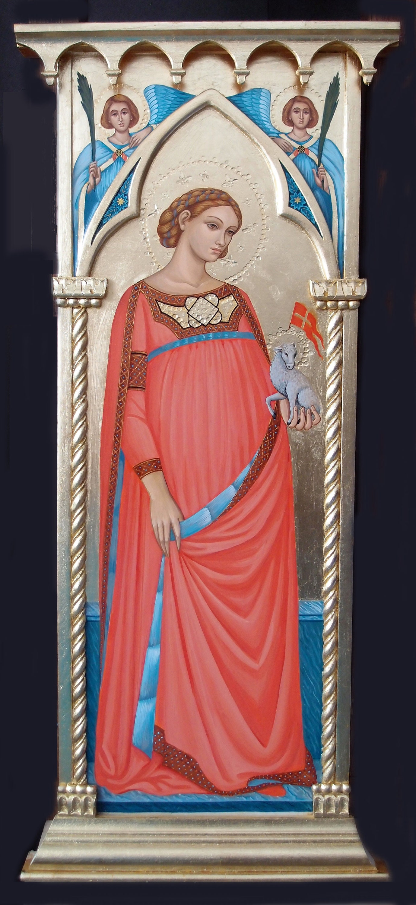 Home Altar St Agnes and Angels Catholic Saint HOME WALL DECOR Gothic ...