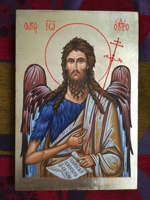 Ready to ship Orthodox icon Byzantine icon Saint John the Forerunner ...