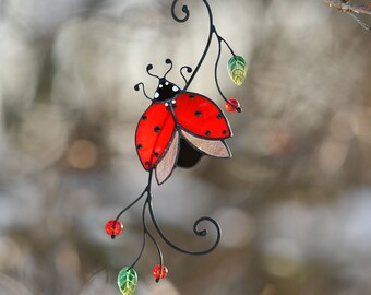 Ladybug Suncatcher | Etsy