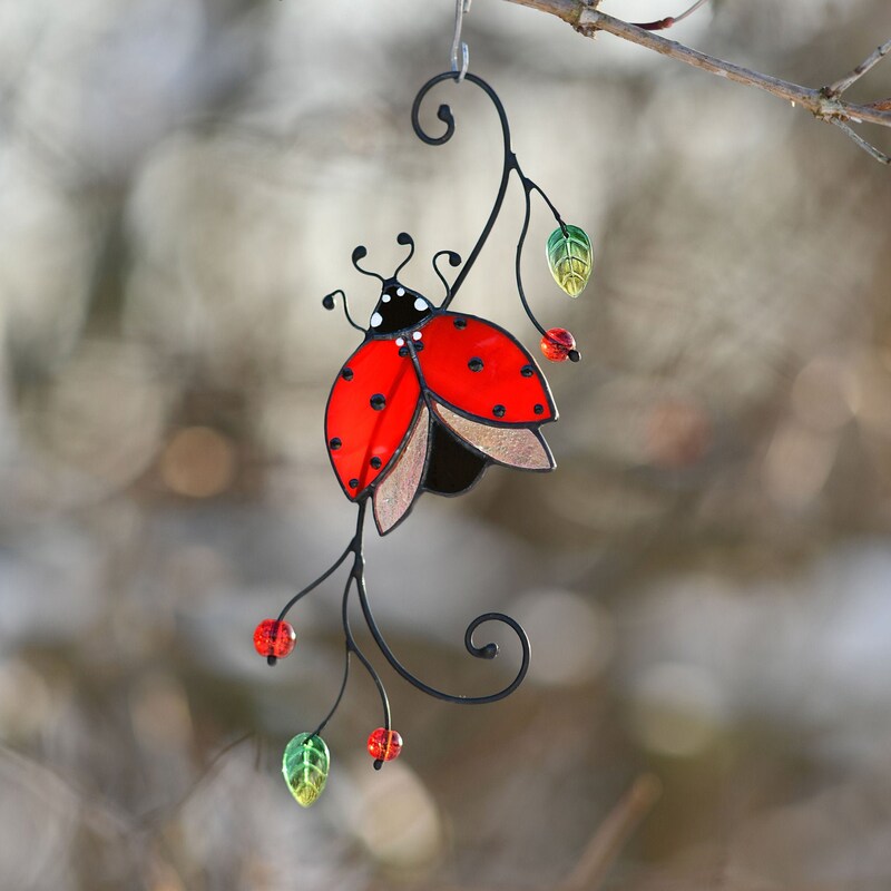 Ladybug Suncatcher - Etsy