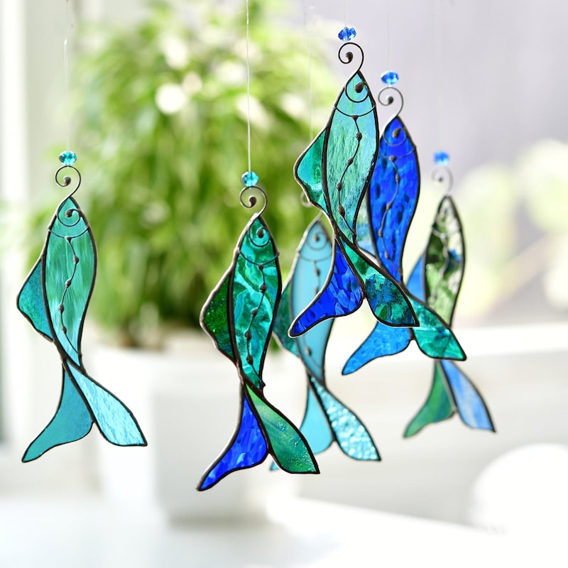 Stained Glass Fish - Etsy