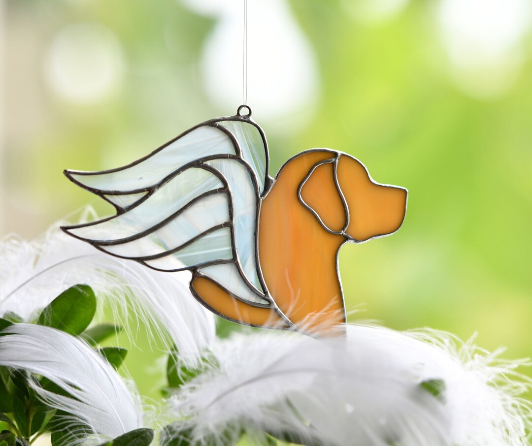 Labrador Retriever Angel Stained Glass Suncatcher, Labrador Retriever ...