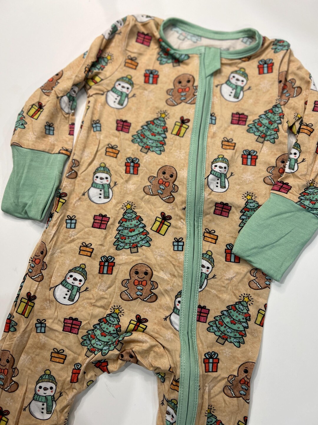 Buffalo Bamboo Cotton Baby Christmas Sleeper, Buffalo Neutral Christmas ...