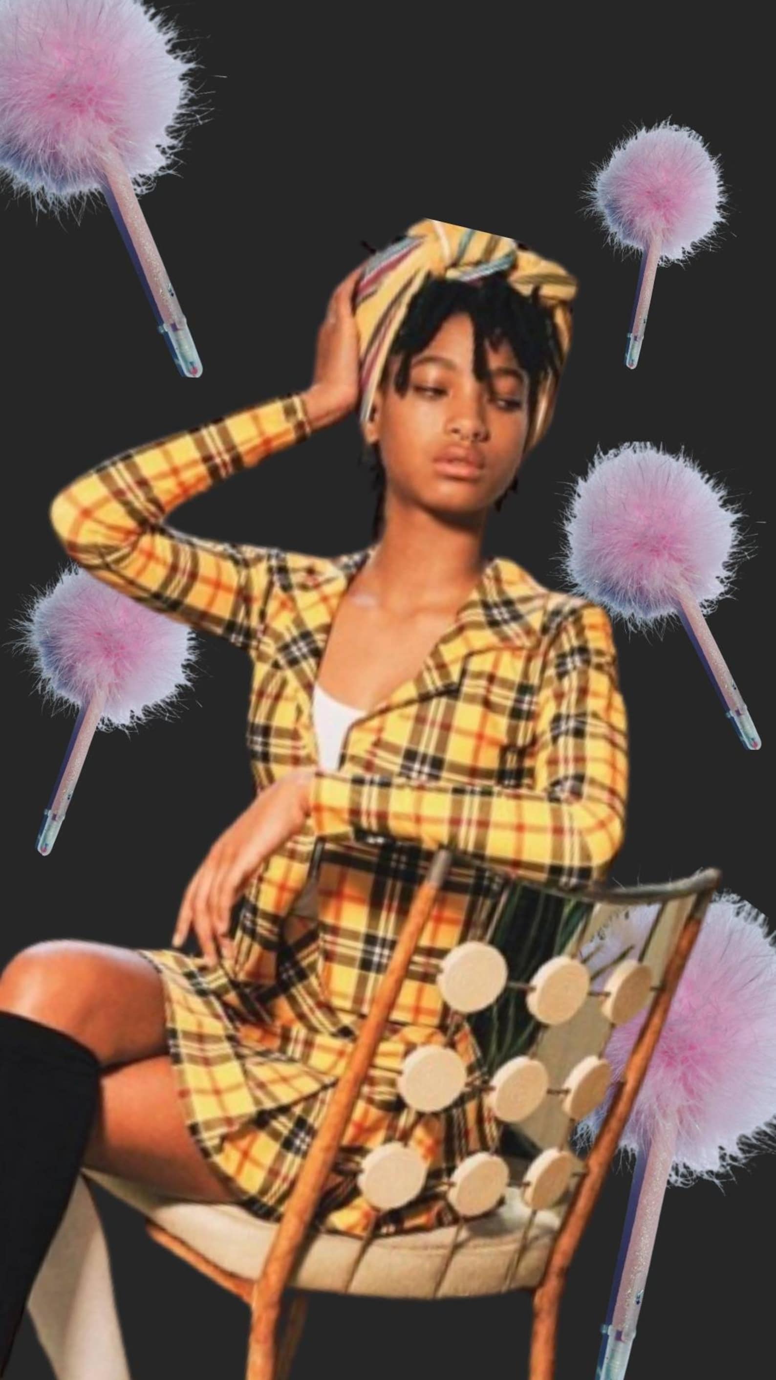 90's Clueless Inspired Pretty in Pink Pom Pom Pen - Pink Ink - Etsy