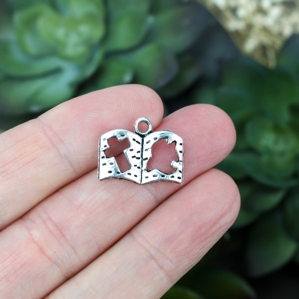Open Book Charms - Etsy