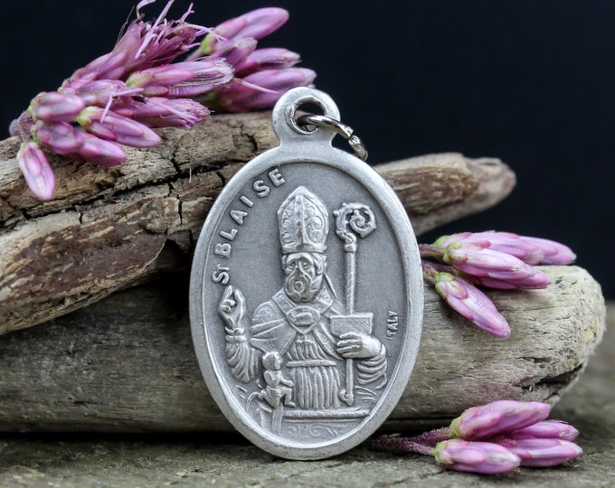 St Blaise Medals Catholic Patron Saint of Veterinarians & Animals 1 - Etsy