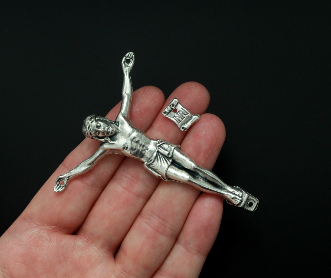 Silver Corpus for Wall Crucifix - 3-1/4" Long Body of Christ DIY ...