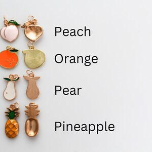The Twelve Fruits of the Holy Spirit Charm Set - Enamel Fruit Pendants ...