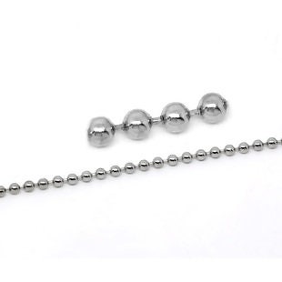 Stainless Steel Ball Chain Necklace With Connector - Tarnish Resistant ...