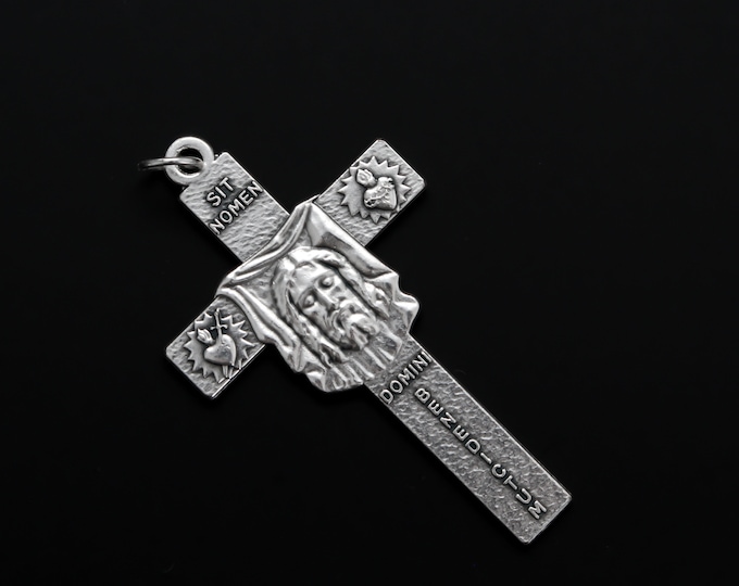 The Face of Christ Crucifix Cross in the Name of God, Get Behind Me ...