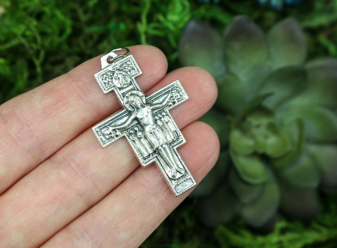 Franciscan Cross - San Damiano Cross Pendant - St Francis of Assisi ...