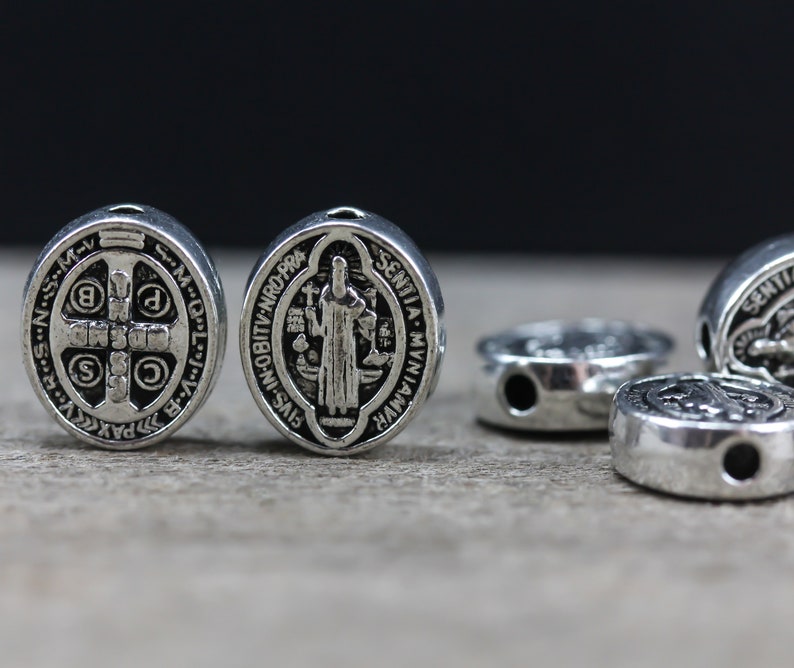 6 Saint Benedict Spacer Beads - Devil Chasing Medal - Protection ...