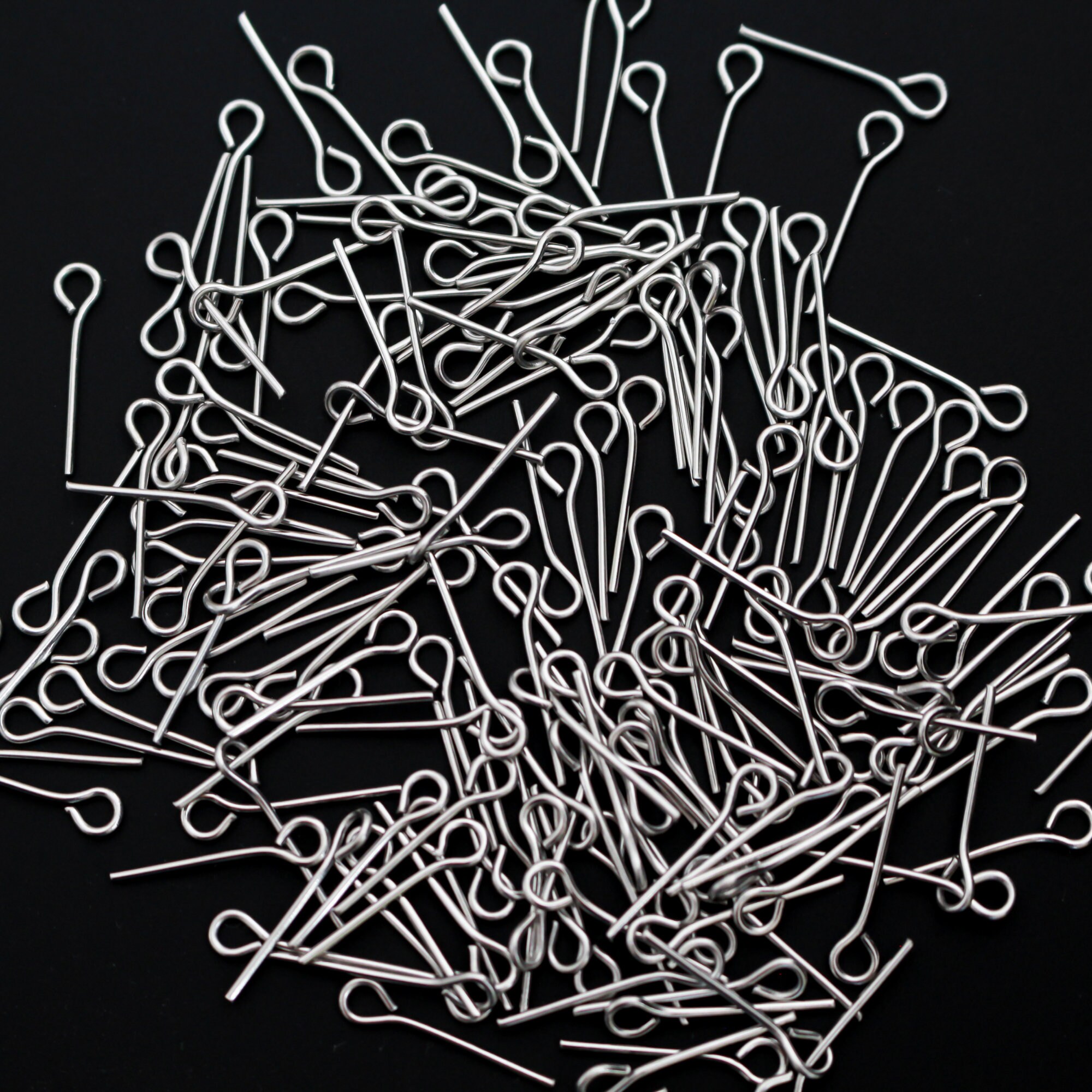 Stainless Steel Eye Pins 11mm Long X 0.7mm (21 Gauge) 20g Which is ...