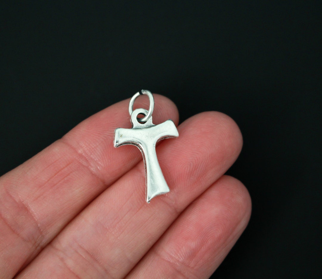 TAU Franciscan Cross - 13/16 Inches Long, Saint Francis Tau Medal Made ...