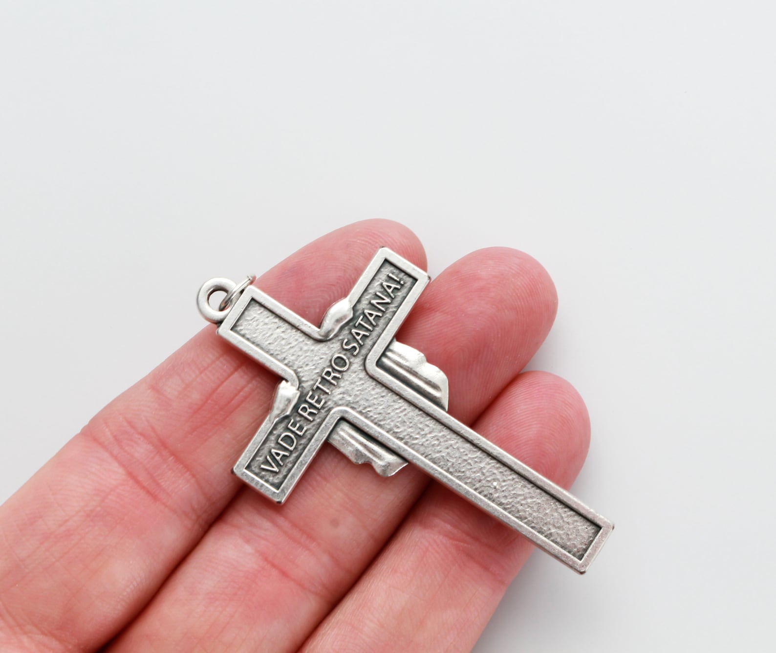 The Face of Christ Crucifix Cross - in the Name of God, Get Behind Me ...