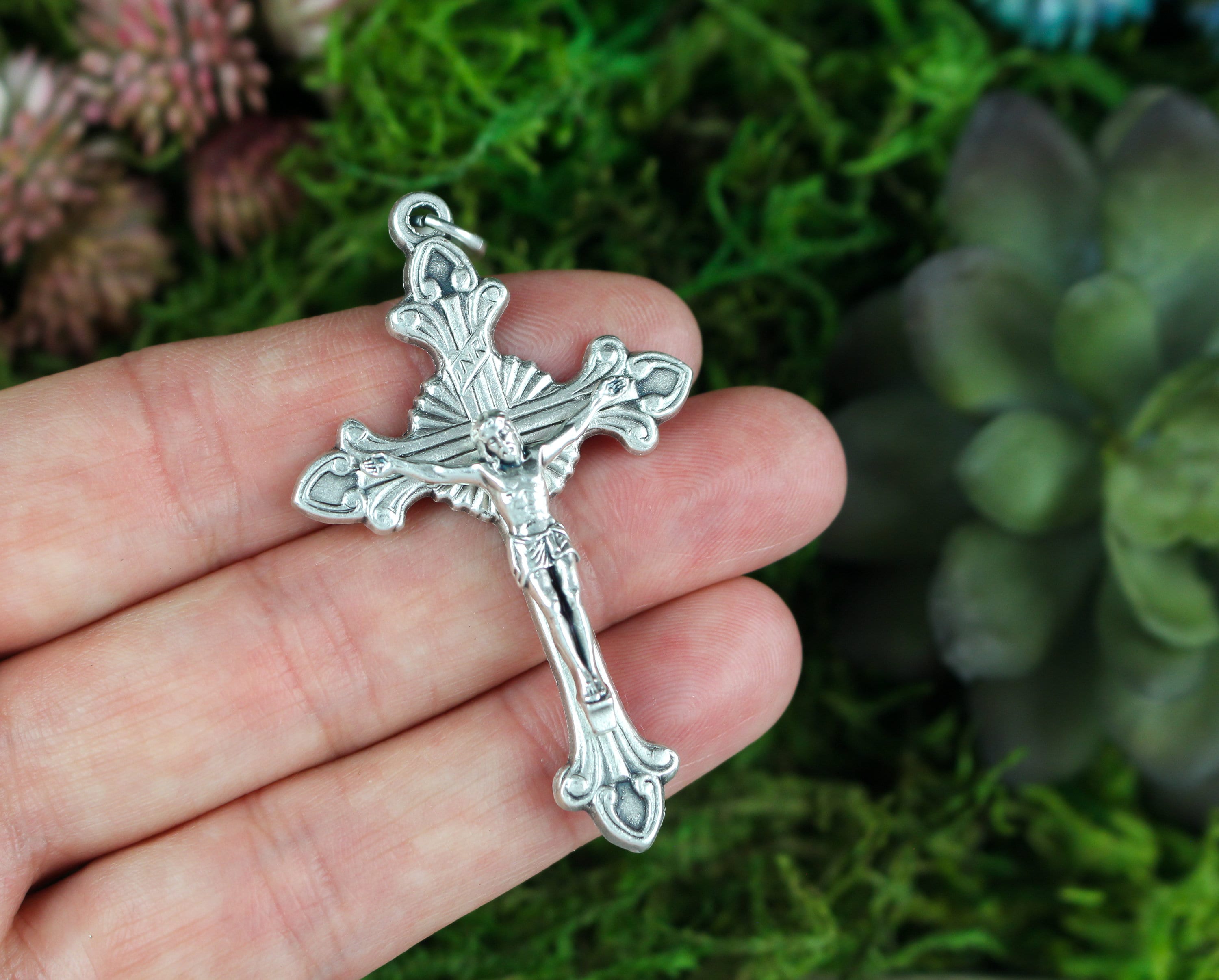 Starburst Nimbus Crucifix Cross With Ornate Flared Edges - Etsy