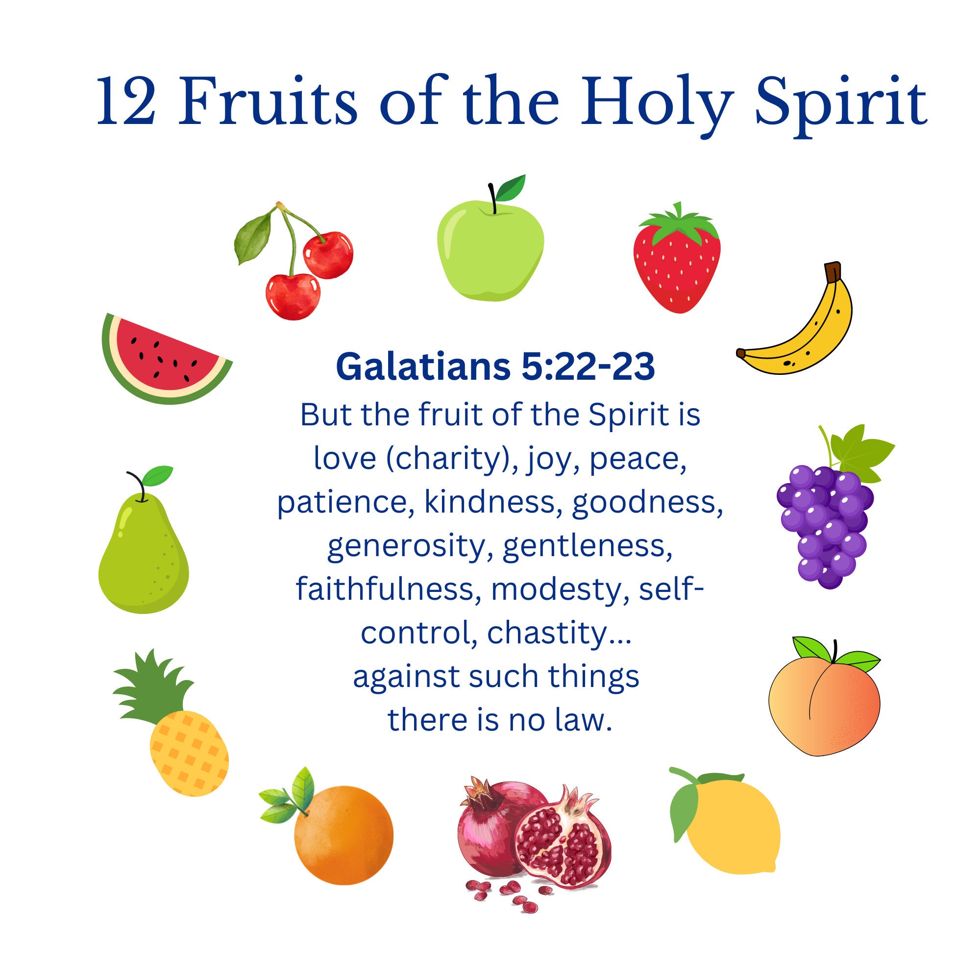 Eleven Fruits Of The Holy Spirit At Jackie Proctor Blog