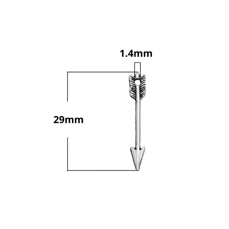 Silver Arrow Charms - Symbol of Direction - Set Your Intention Focus ...