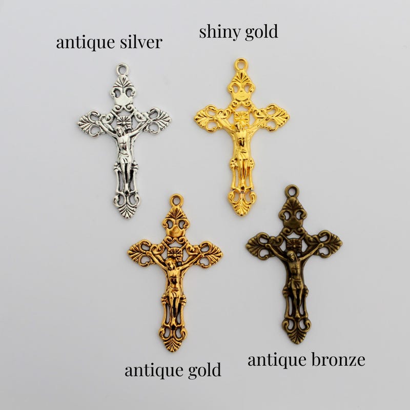 Antique Charms Crucifix - Etsy