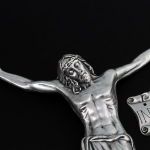 Large Silver Corpus for Wall Crucifix - 6-1/2" Long Body of Christ DIY ...