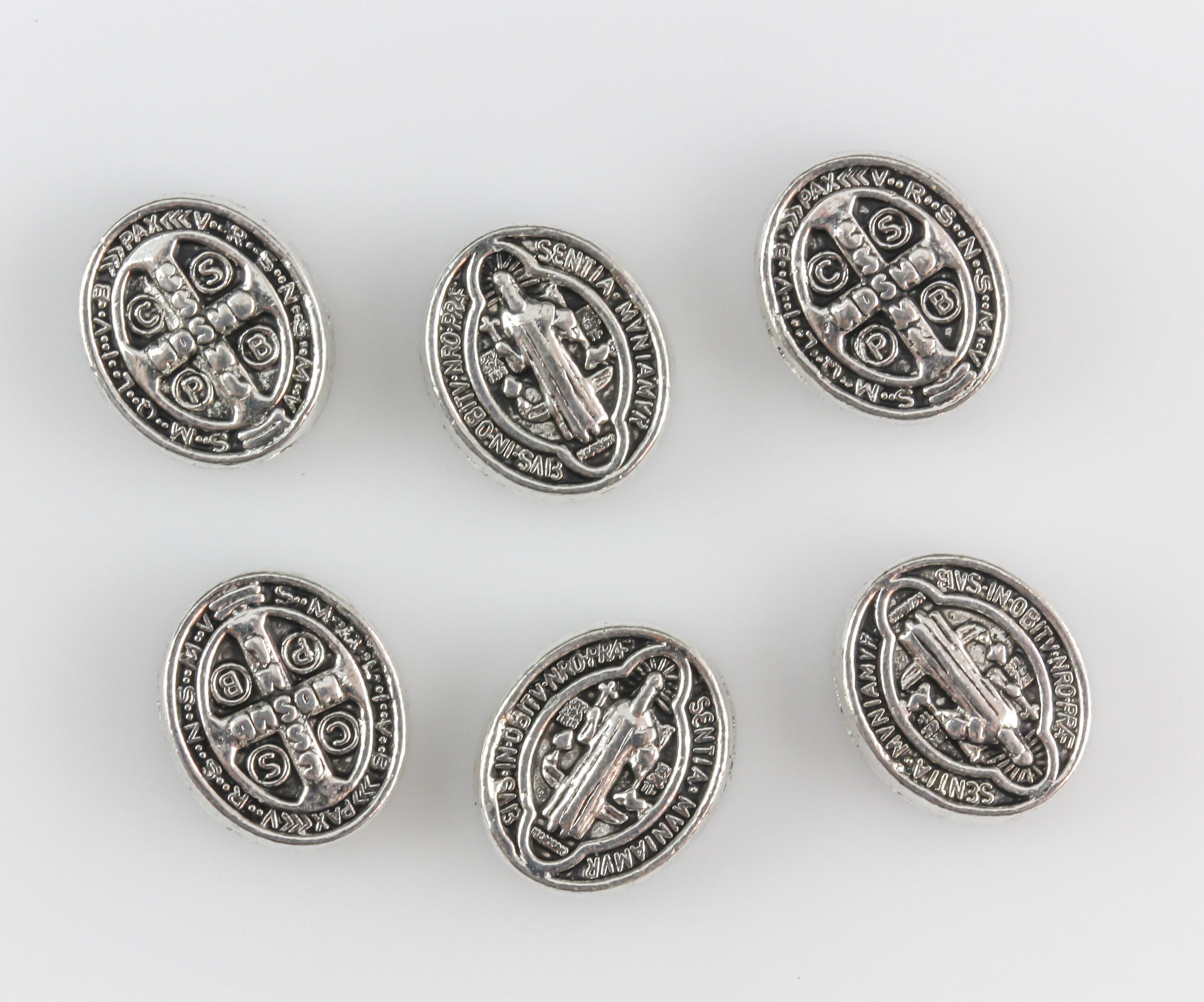 6 Saint Benedict Spacer Beads - Devil Chasing Medal - Protection ...
