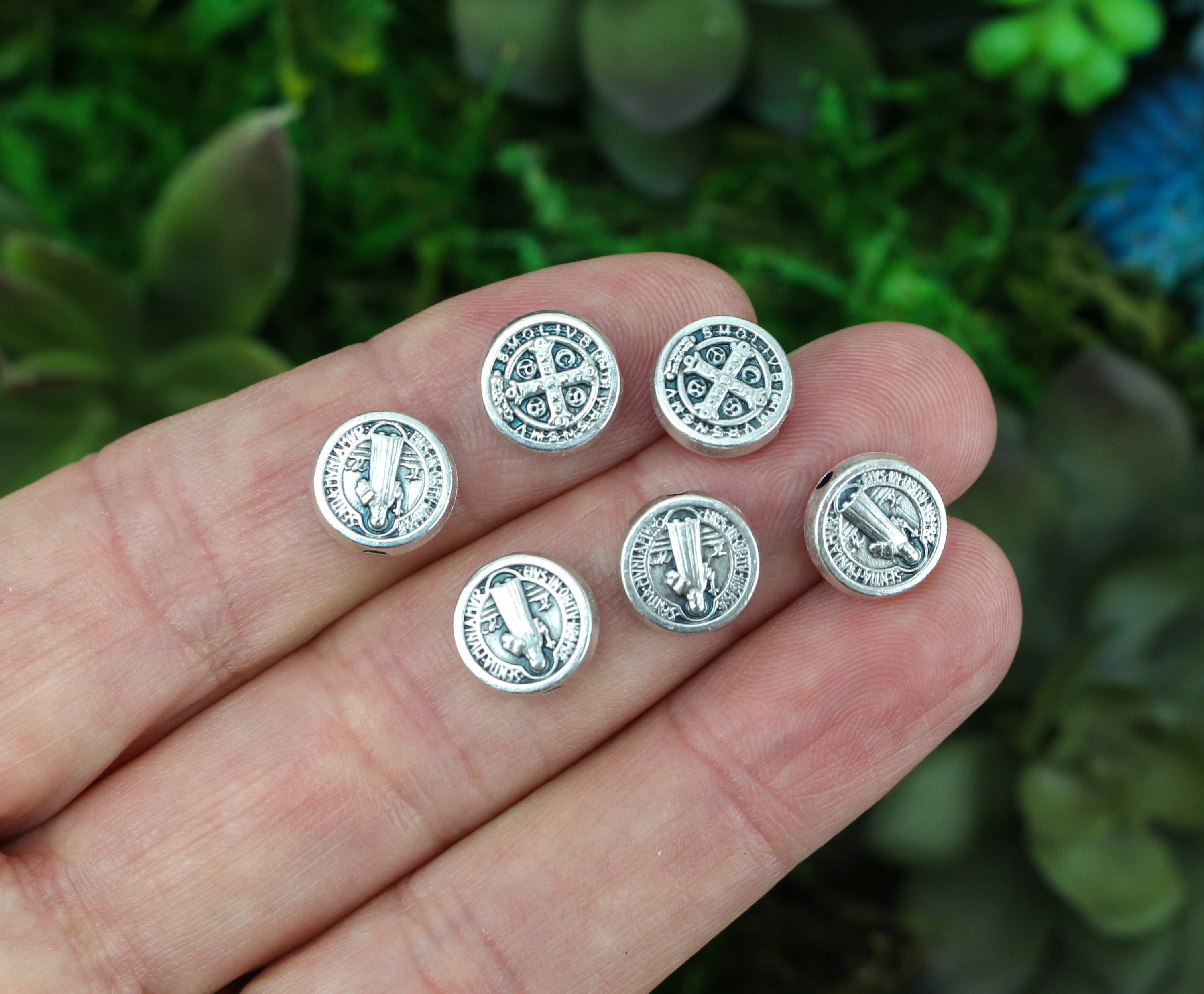 6 Saint Benedict Spacer Beads Devil Chasing Medal | Etsy