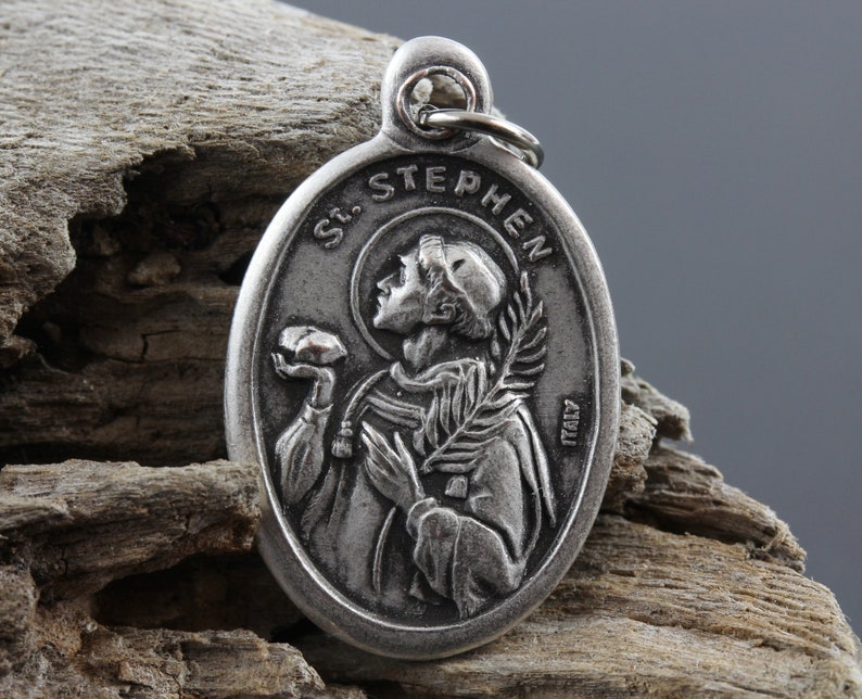 Saint Stephen Medal Patron of Bricklayers and Masons St. | Etsy