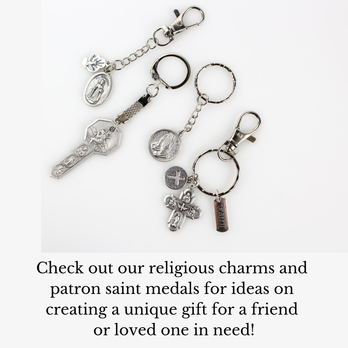 Key Chain Swivel Lobster Claw Clasp With Attached Chain Iron | Etsy