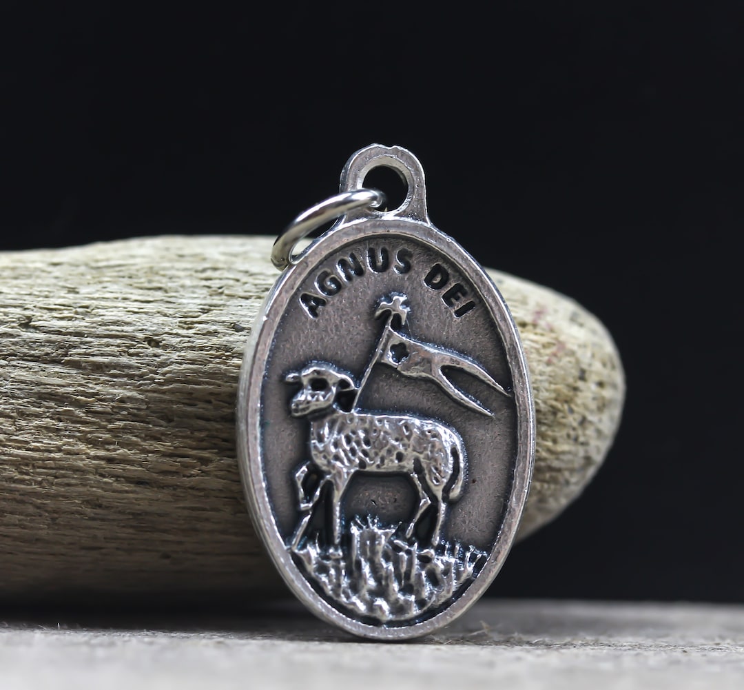 Agnus Dei Catholic Medal - Behold, the Lamb of God, Who Takes Away the ...