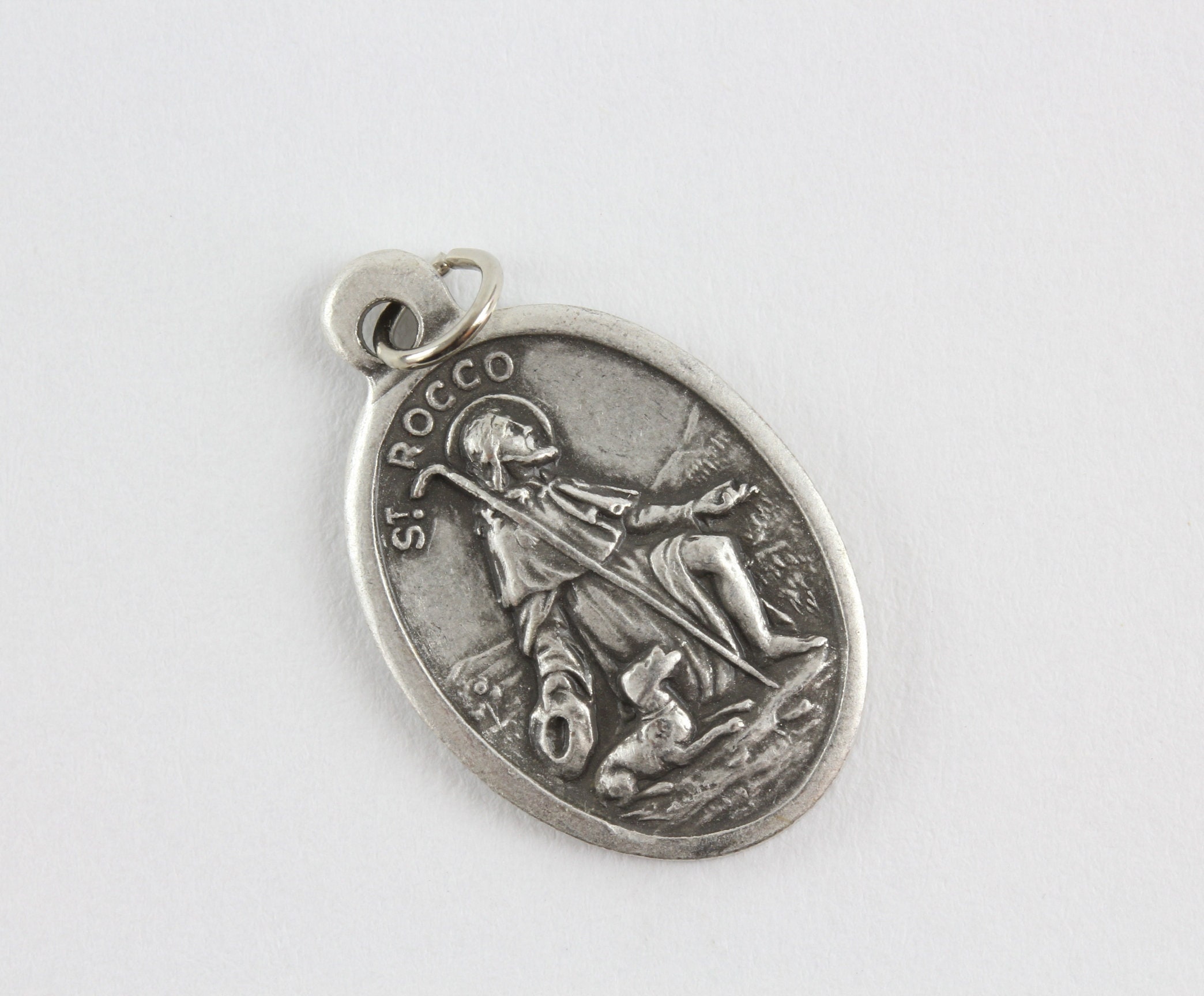Saint Roch Medal St. Rocco Patron of Dogs Contagious - Etsy