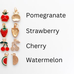 The Twelve Fruits of the Holy Spirit Charm Set - Enamel Fruit Pendants ...