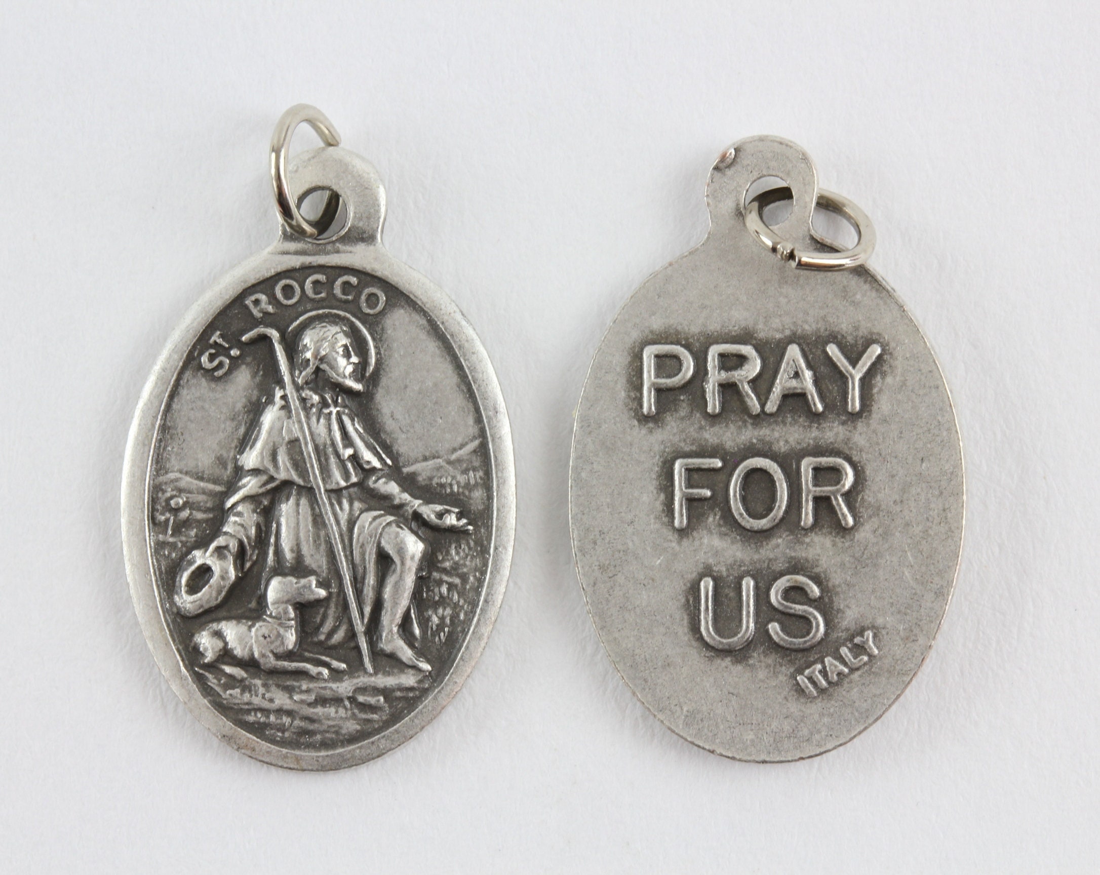 Saint Roch Medal St. Rocco Patron of Dogs Contagious - Etsy