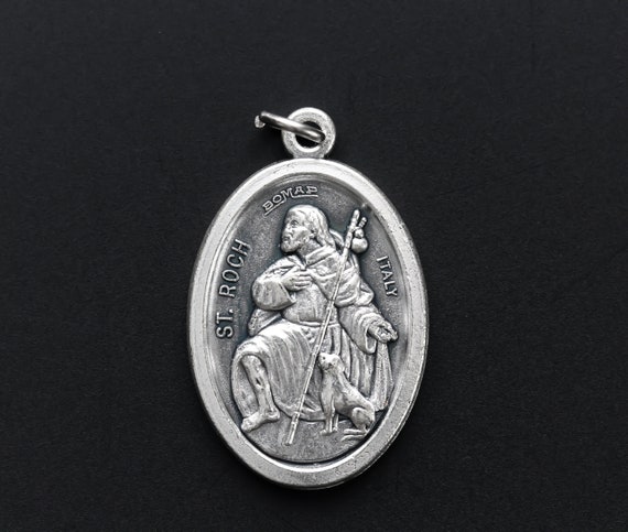 Saint Roch Medal St. Rocco Patron of Dogs Contagious | Etsy