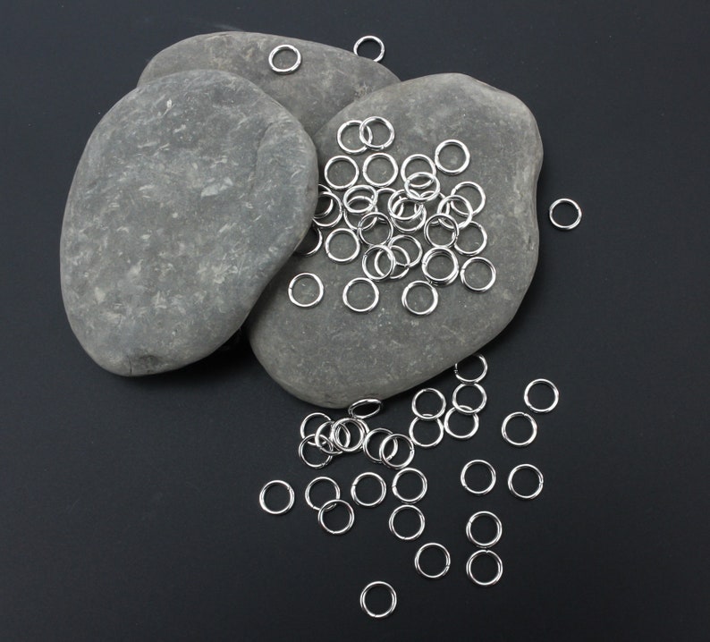 18 Gauge Stainless Steel Jump Rings - 100pcs Available in 5mm, 6mm, 7mm ...