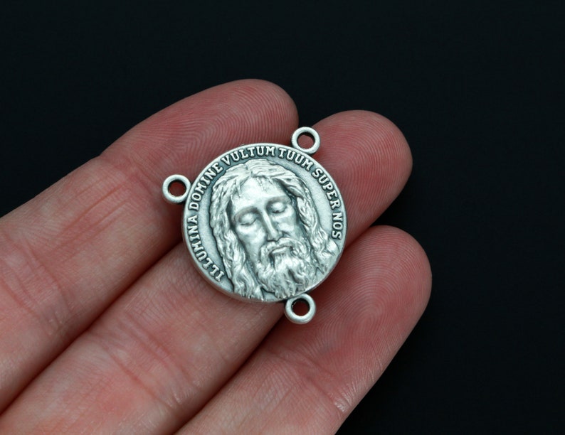 Holy Face of Christ Rosary Center Latin Five Wounds of Jesus - Etsy